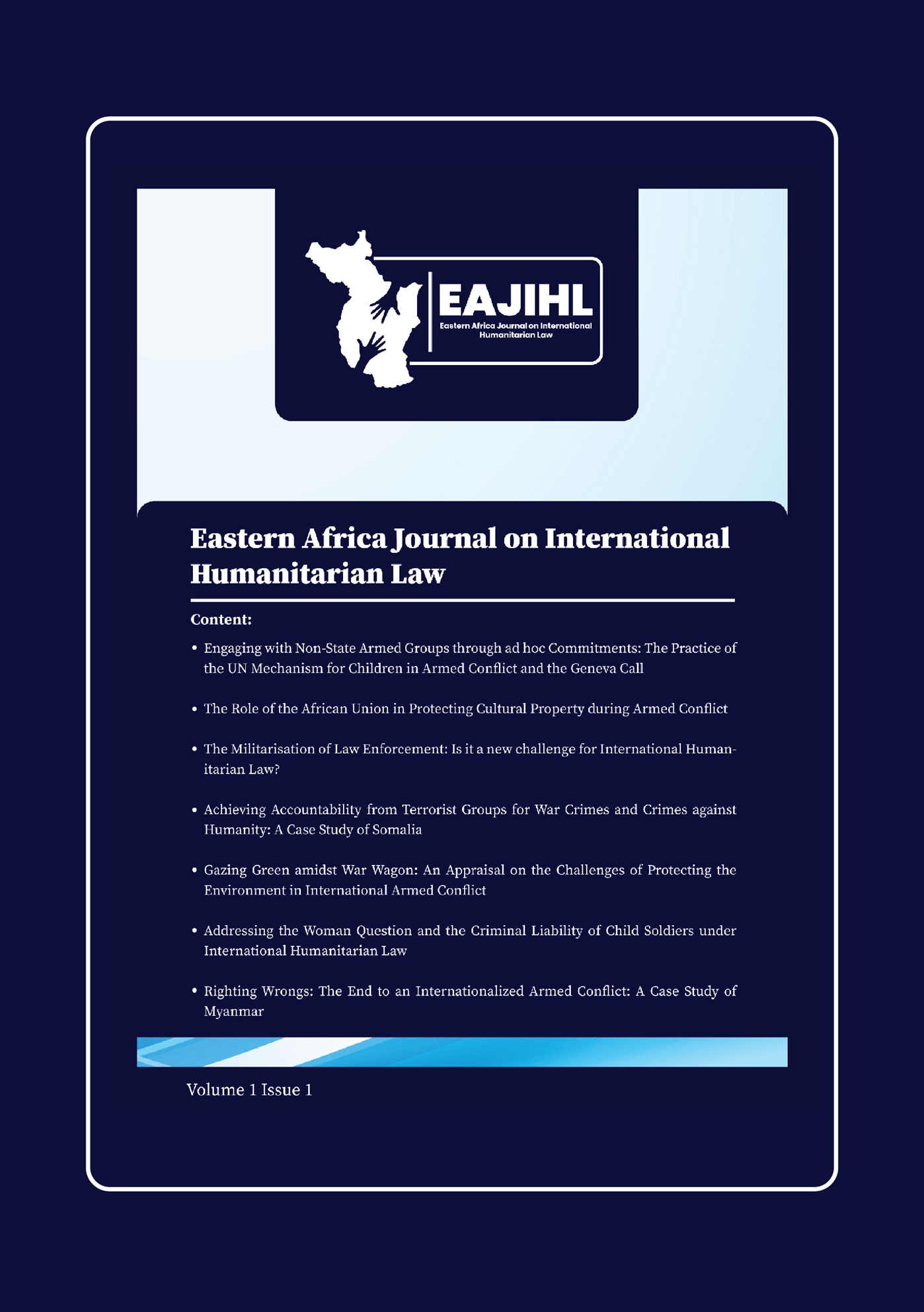 Volume 1 Issue 1 – EAJIHL