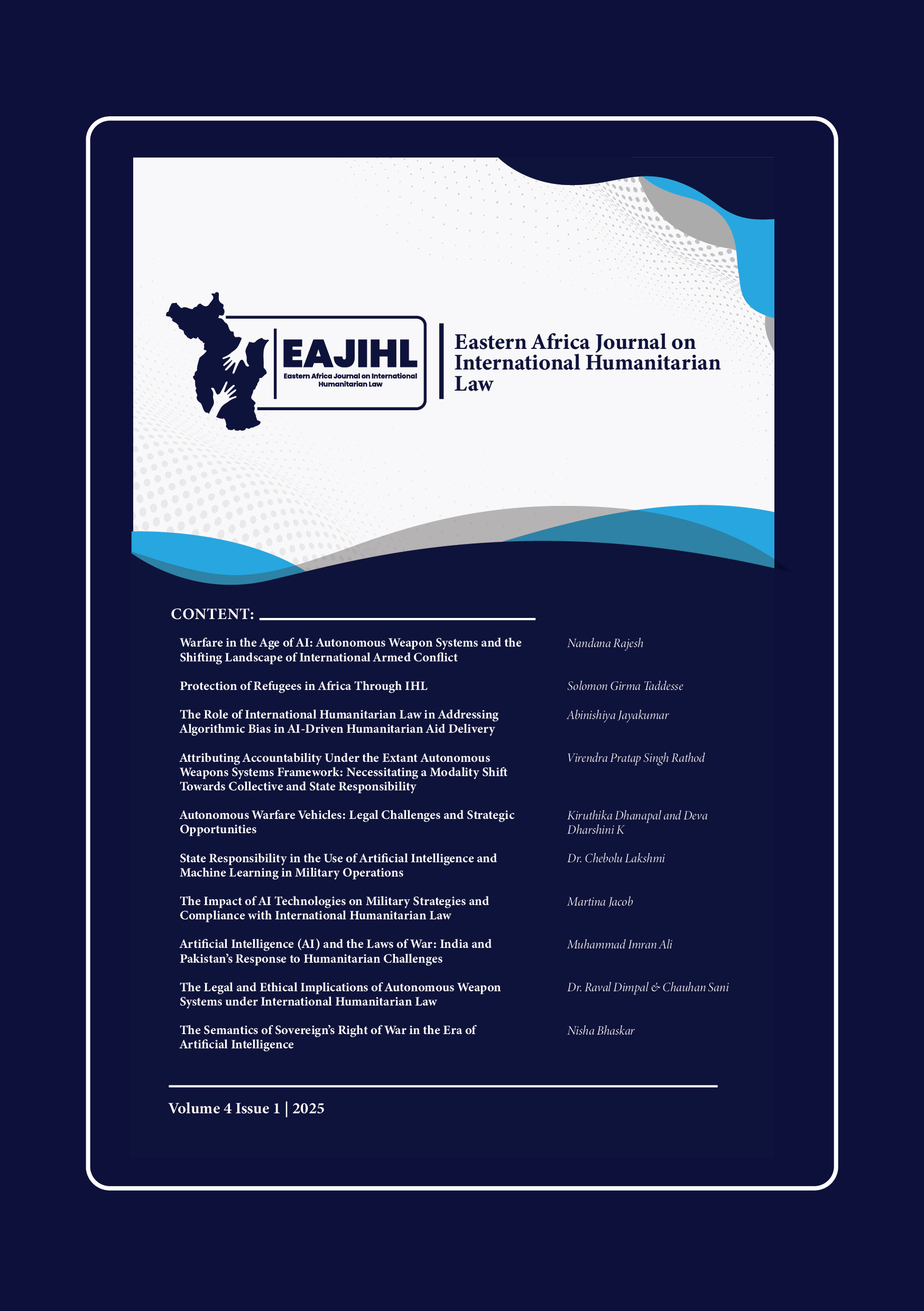 Volume 4 Issue 1 – EAJIHL